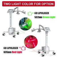 China 532nm 635nm 6D Laser Slimming Machine Weight Loss Anti Cellulite 8 Inch Touch Screen for sale