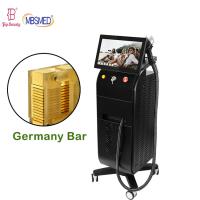 China 1200W 1800W Nonpain Diode Laser Hair Removal Machine Ice Titanium 755 808 1064nm for sale