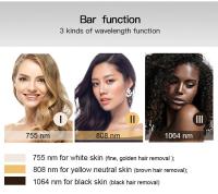 China Permanent Laser Hair Removal Machine 3 Wavelength Ice Diode Speed 755nm 808nm 1064nm Laser for sale