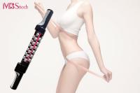 China 360 Rotating Inner Ball Roller Red LED Light Heated Painless Slimming Yoga Deep Tissue Massage Device for sale