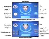 China 3 In 1 Acne Removal Eyelid Face Plexer Plasma Jett Skin Lifting Machine Cold And Hot Therapy Radio Frequency for sale