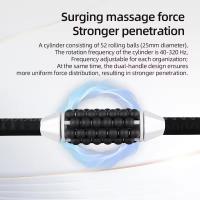 China Roller Deep Tissue Vibrating Rolling Body Massager Body Micro Vibration Inner Ball Roller Machine for sale