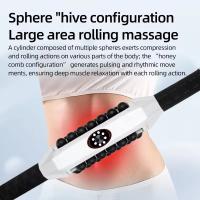 China Roller Deep Tissue Vibrating Rolling Body Massager Body Micro Vibration Inner Ball Roller Machine for sale