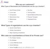 China Cryo Cold Chamber Machine Cryogenic Chamber Whole Body Cryotherapy Cryo Cabin Cryotherapy Chamber for sale