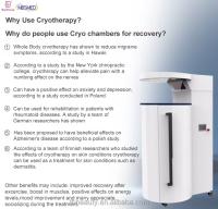 China 2025 T&B Cryo Cold Chamber Machine Therapy Whole Body Cryotherapy Cryo Cabin Cryotherapy Chamber for sale