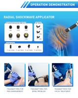 China 3 in 1 Shockwave Ultrasound Electrotherapy Physiotherapy Shockwave Therapy Machine for sale