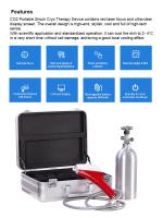 China Portable Co2 Shock Cryotherapy Device Safe Effective Local Cryo Therapy Device for Injury Recovery and Reduce Swelling for sale