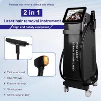 China 2 IN 1 YAG 4 Wavelength Hair Removal Alexandrite Laser Diode Laser Hair Removal Machine for sale