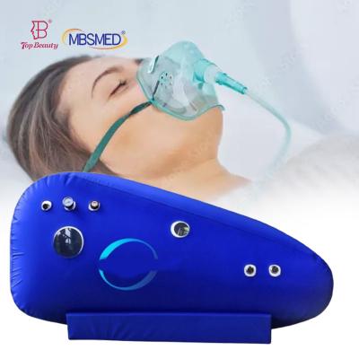 China Dual Control System Hyperbaric Chamber HBOT 1.3 Ata 1.5 Ata Oxygen Sleep Chamber Portable Soft Hyperbaric Cameras Hbot Chamber for sale