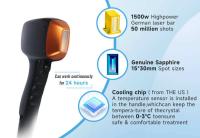 China ICE Portable Laser Hair Remover 2025 755 808 1064nm Triple Wavelengths for sale