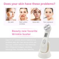 China 5 in 1 LED EMS Mesotherapy RF Photon Therapy Facial Ultrasonic Vibration Device for sale