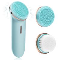 China Sonic Facial Cleansing Brush  Massage Electric Silicone Deep Clean for sale