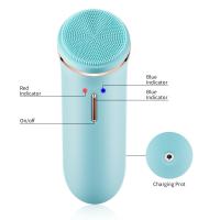 China Sonic Facial Cleansing Brush  Massage Electric Silicone Deep Clean for sale