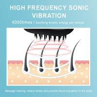 China Home Use Mini Hair Comb Brush Improve Hair Growth ABS Stainless Steel Bar Massage Comb Brush for sale