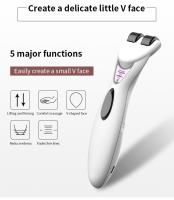 China Vibration Face Lifting Beauty Device Facial Ems Massage Roller Roller Face Massager Face Lift Tool Firming Beauty Massage for sale