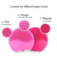 China Private Label Usb Recharge Waterproof Vibrating Silicone Waterproof Face Cleansing Brush Electric Facial for sale