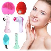 China Private Label Usb Recharge Waterproof Vibrating Silicone Waterproof Face Cleansing Brush Electric Facial for sale