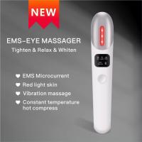 China trending products 2021 new arrivals Mini Portable Eye Beauty Device Ems Electric Heating Eye Care Massager Pen for sale