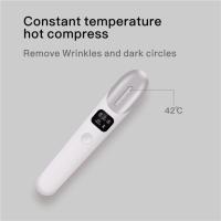 China trending products 2021 new arrivals Mini Portable Eye Beauty Device Ems Electric Heating Eye Care Massager Pen for sale