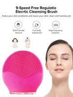 China Waterproof Beauty Facial Cleansing Brush Set Silicone Face Scrubber for sale