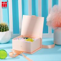 China Paper Box Folding Cardboard Printed Magnetic Ribbon Packaging Gift Box Wedding for sale
