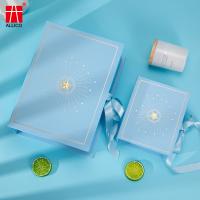 China Paper Box Folding Cardboard Printed Magnetic Ribbon Packaging Gift Box Wedding for sale