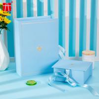 China Paper Box Folding Cardboard Printed Magnetic Ribbon Packaging Gift Box Wedding for sale