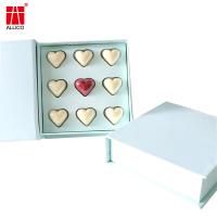 China Custom Logo Print Paper Packaging Rigid Magnetic Gift Box With Ribbon for sale
