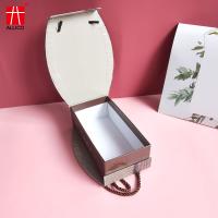 China Custom Logo Printed Rigid Gift Box Packaging Cardboard Boxes With Handle for sale