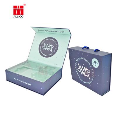 China Folding Packaging Cardboard Boxes Magnetic Closure Gift Box Customized for sale