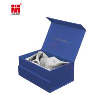 China Blue Gift Boxes With Magnetic Lids Foldable Present Packaging Boxes for sale