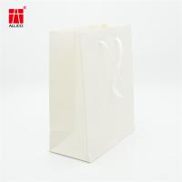 China Custom Logo Gift Bag Glossy Clothes Retail Shopping Paper Bags With Rope Handles for sale