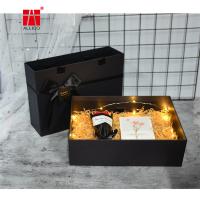 China Custom Black Square Package Gift Box With Ribbon Bowknot Gift Package For Women for sale