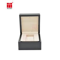 China Custom Logo Small Square Shape Black Color Paper Gift Jewelry Packaging Box for sale
