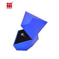 China Custom Logo Velvet Jewelry Box Luxury Earring Bracelet Necklace Ring Box Jewelry Packaging Box for sale