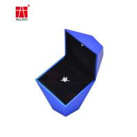 China Custom Logo Velvet Jewelry Box Luxury Earring Bracelet Necklace Ring Box Jewelry Packaging Box for sale