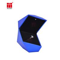 China Custom Logo Velvet Jewelry Box Luxury Earring Bracelet Necklace Ring Box Jewelry Packaging Box for sale