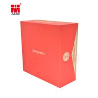 China Red Packaging Cardboard Kraft Paper Magnetic Closure Square Gift Packaging Boxes for sale