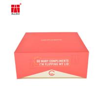 China Red Packaging Cardboard Kraft Paper Magnetic Closure Square Gift Packaging Boxes for sale