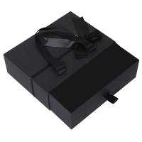 China Fashion Custom Printing Gift Sliding Drawer Boxes With Ribbon Bow for sale