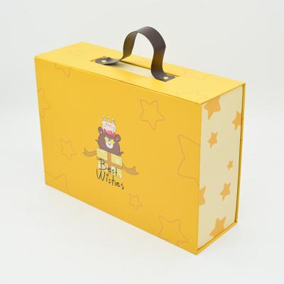 China Gold Foil CMYK Foldable Packaging Box For Baby Clothes ODM for sale