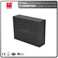 China Matte Black Flap Lid Magnetic Packaging Box 9.05 x 6.69 x 2.75 inch for sale