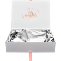 China Bureau Silk Lined Gift Box , 8x7.5x3.5In Wig Subscription Box for sale