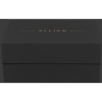 China Black 1000g Cardboard Single Bottle Wine Gift Box Magnetic Matte Lamination for sale