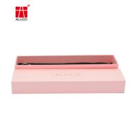 China Pink Luxury Necklace Gift Box , 10*10*3.5cm Cardboard Jewelry Boxes for sale