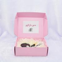 China White Pink 210gms C2S Corrugated Mailing Boxes For Clothes for sale