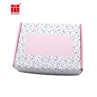 China White Pink 210gms C2S Corrugated Mailing Boxes For Clothes for sale