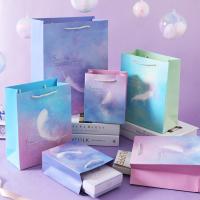 China Rectangle 14*7*15cm Recycled Paper Gift Bags For Clothes for sale