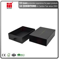 China CMYK Matt Black 157G 2mm Sliding Drawer Gift Boxes Pull Out For Christmas for sale