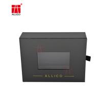 China Hot Stamping 300gsm C2S 4.5inch Sliding Drawer Gift Boxes With PVC Clear Window for sale